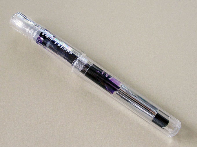 『kakuno（カクノ）』透明軸にCON-70装着、色彩雫のインクを飲ませました。 | note_lilish